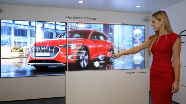 LG’s transparent OLED tech – Lucept